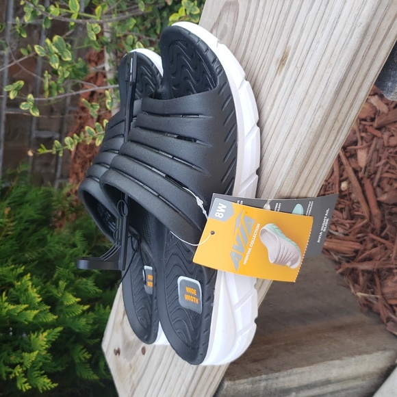 Avia | Shoes | Nwt Avia Womens Hightail Slide Black White | Poshmark